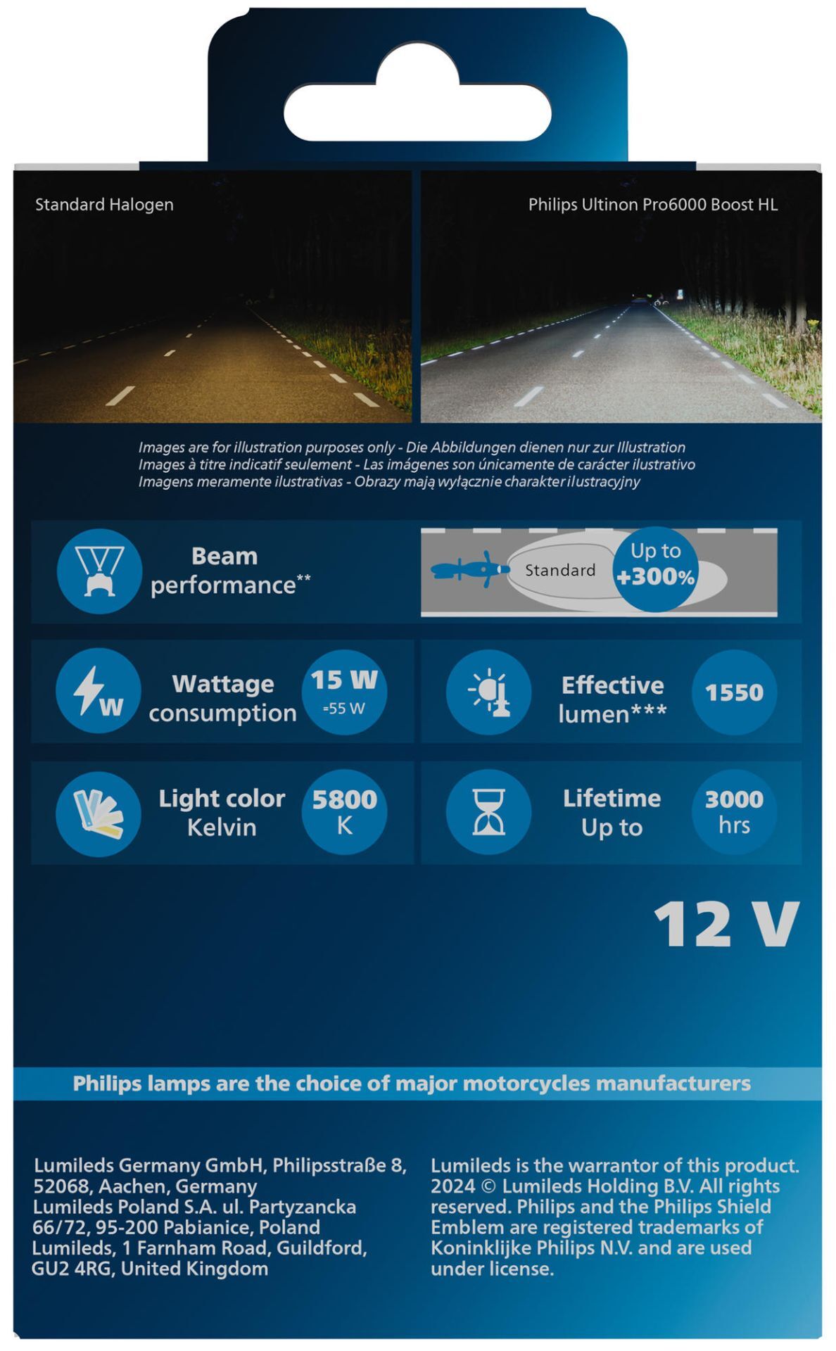 Philips LED front light "Ultinon Pro6000 Boost"